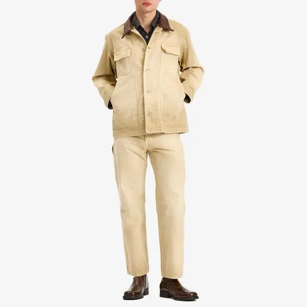 Auralee Organic Cotton Duck Blouson In Light Beige - 35% Off